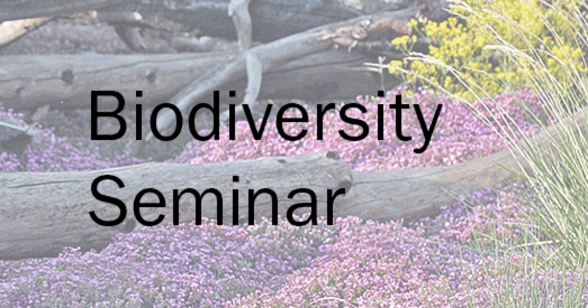 Recordings Of The Biodiversity Seminars
